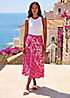 Roman Vivid Multi Floral Print A-Line Skirt | Kaleidoscope