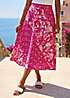 Roman Vivid Multi Floral Print A-Line Skirt | Kaleidoscope