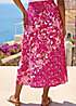 Roman Vivid Multi Floral Print A-Line Skirt | Kaleidoscope