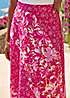 Roman Vivid Multi Floral Print A-Line Skirt | Kaleidoscope