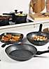 Salter Megastone 3 Piece Frying Pan Set - Silver | Kaleidoscope