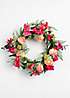 Scottish Everlastings Ltd 45cm Bougainvillea & Eucalyptus Wreath ...
