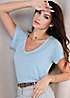 Sea Glass Short Sleeve V-Neck T-Shirt | Kaleidoscope