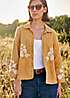 Seasalt Cornwall Yellow Millicent Embroidered Jacket | Kaleidoscope