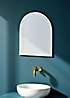 Showerdrape Soho Arched Oval Wall Mounted Frameless Diamond Cut ...