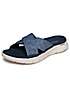 Skechers Go Walk Flex Navy Sandals | Kaleidoscope