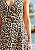 Sosandar Animal Print Linen Wrap Dress | Kaleidoscope