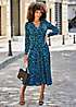 Sosandar Twist Front Midi Dress | Kaleidoscope
