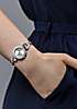 Spirit Ladies Silver Stone Set Crossover Bracelet Watch | Kaleidoscope