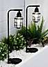 Streetwize Pack of 2 Caged Lantern Solar Stake Lights | Kaleidoscope