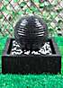 Streetwize Solar Powered Black Ball Square Water Fountain with Lights ...