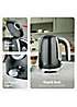 Swan Solace Cordless Kettle with Chrome Trim - Graphite | Kaleidoscope