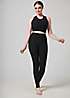 TLC Sport Extra Strong Compression Tummy Control Leggings with Egyptian ...