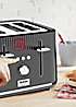Tefal Loft 4 Slice Toaster - Black | Kaleidoscope