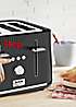 Tefal Loft 4 Slice Toaster - Black | Kaleidoscope