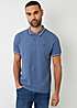 Threadbare ’Dorry’ Herringbone Tipping Cotton Pique Polo Shirt ...