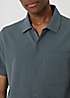 Threadbare Blue Boxy Fit Textured Short Sleeve Shirt | Kaleidoscope
