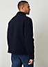 Threadbare Navy Faux Wool Button Up Quilted Shacket | Kaleidoscope
