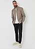 Threadbare Patch Pocket Funnel Neck Harrington Style Jacket | Kaleidoscope