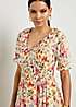 Together Floral Print Shirred Maxi Dress | Kaleidoscope