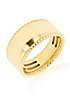 Tuscany Gold 9CT Yellow Gold 10mm Wide Round Twisted Rope Frame Ring ...