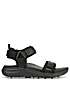 Vionic Black Walk Max Wanderer Men’s Arch Support Walking Sandals ...