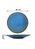 Waterside 16 Piece Reactive Glaze Blue Dinner Set | Kaleidoscope