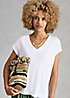 White Stuff Ella Lace Tee | Kaleidoscope