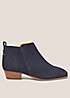 White Stuff Willow Blue Suede Ankle Boots | Kaleidoscope