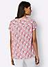 Witt Graphic Print Round Neck Blouse | Kaleidoscope