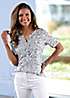 Witt Printed V-Neck Blouse | Kaleidoscope