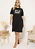 Yours Curve ’Time To Shine’ Sleep Tee Nightdress | Kaleidoscope