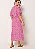 Yours Curve Abstract Notch Neck Maxi Dress | Kaleidoscope