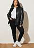 Yours Curve Biker Faux Leather Jacket | Kaleidoscope