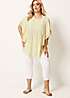Yours Curve Crochet Drape Sleeve Blouse | Kaleidoscope