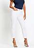 bonprix Cropped Stretch Lace Trim Jeans | Kaleidoscope