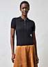 bonprix Pointelle Knit Polo Shirt | Kaleidoscope