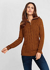 Shop for Jersey | Plus Size | Brown | Jumpers | Jumpers & Cardigans ...